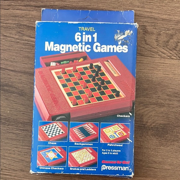 Pressman | Other | Presman Games To Go In Magnetic 6 In One Magnetic ...